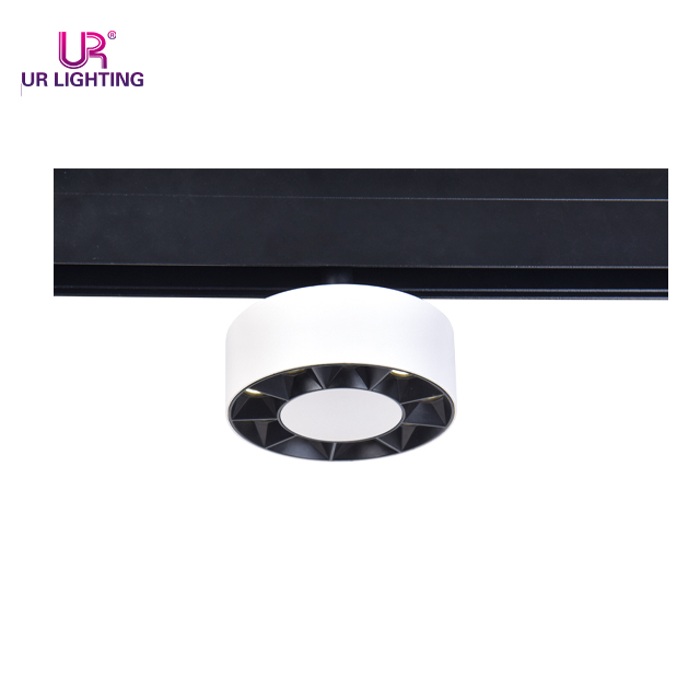 Circular Shape White And Black Grille Magnetic Track Light 9W C242 ...
